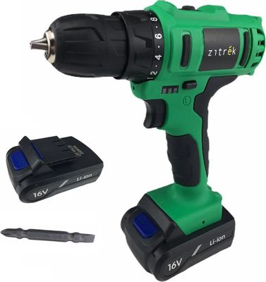 Обзор товара дрель-шуруповерт ZITREK Greenpower 16-Li, 1.5Ач, с двумя ...
