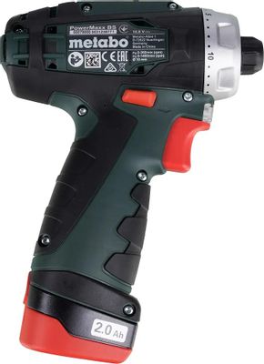Дрель-шуруповерт METABO PowerMaxx BS Basic, 2Ач, с двумя аккумуляторами ...