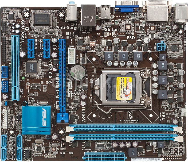 Характеристики Материнская плата ASUS P8H61-M LE(3.x), LGA 1155, Intel ...
