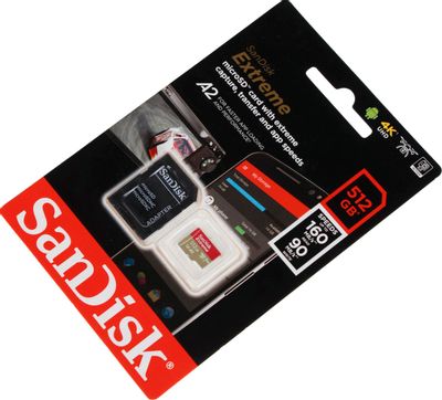 Характеристики Карта памяти microSD UHS-I U3 Sandisk Extreme 512 ГБ ...