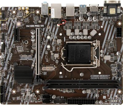 Отзывы на Материнская плата MSI H410M PRO-VH, LGA 1200, Intel H410 ...