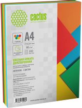 Бумага Cactus CS-CPC-A480200, A4, 200л, 80г/м2, радуга интенсив ...