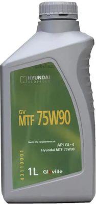 Масло трансмиссионное синтетическое Hyundai GV MTF, 75W-90, 1л ...
