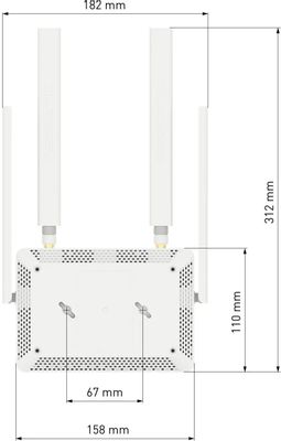 Wi-Fi роутер KEENETIC Runner 4G, Wi-Fi 4, N300, 2.4ГГц, 4 LAN, 2G/3G/4G ...
