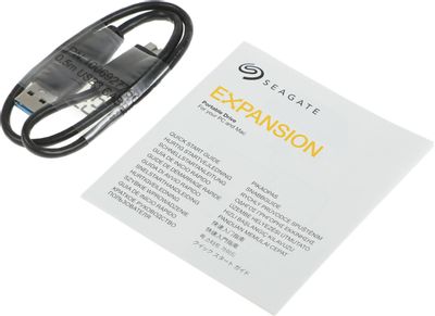 Внешний диск HDD Seagate Expansion Portable STKM1000400, 1ТБ, черный ...