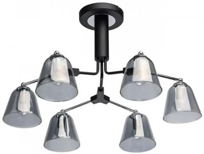 Характеристики Люстра DE MARKT Гамбург 605012406, 6 х 40 Вт, черный ...