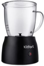 Характеристики Капучинатор Kitfort КТ-711 стационар. 200мл черный (1060306) смотреть в СИТИЛИНК