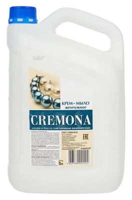 Характеристики Крем-мыло жидкое CREMONA жемчужное, 5л (1099698 ...