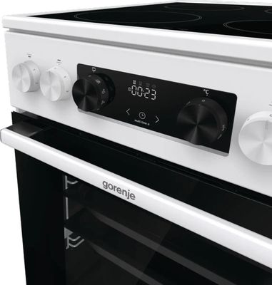 Электрическая плита Gorenje GEC5C42WG, стеклокерамика, без крышки ...