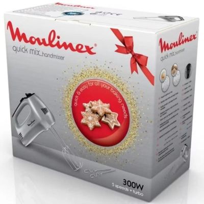 Миксер Moulinex HM310E10, ручной, серебристый [8010001084] – купить в ...