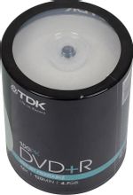 Обзор товара оптический диск DVD+R TDK 4.7ГБ 16x, 100шт., cake box, printable [t19920] (514889 ...
