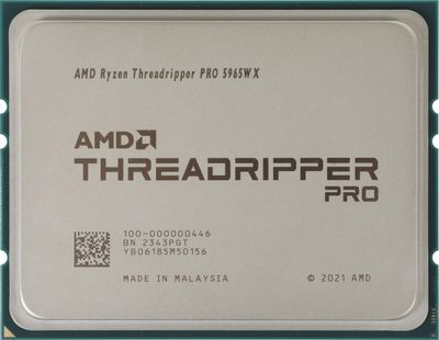 Процессор AMD Ryzen Threadripper 5965WX, sWRX8, OEM [100-000000446 ...