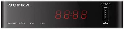 Ресивер DVB-T2 Supra SDT-20, черный – купить в Ситилинк | 1191267
