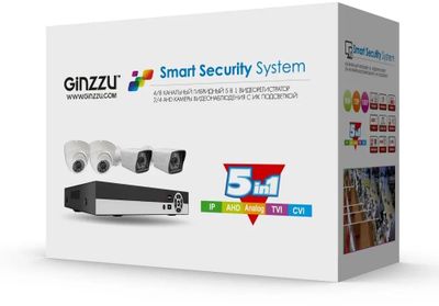 Комплект видеонаблюдения Ginzzu HK-426D – купить в Ситилинк | 1144933