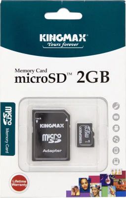 Характеристики Флеш карта microSD 2Gb Kingmax + adapter (507936 ...