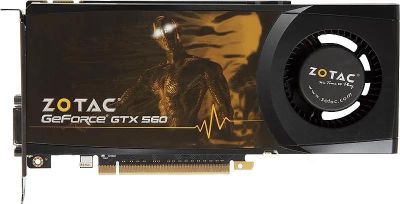 Видеокарта Zotac NVIDIA GeForce GTX 560 2ГБ GDDR5, Ret [zt-50709-10m ...