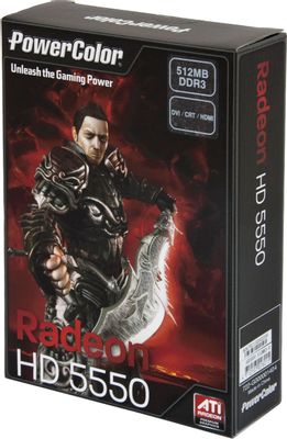 Характеристики Видеокарта PowerColor AMD Radeon HD 5550 512МБ DDR3, Ret ...