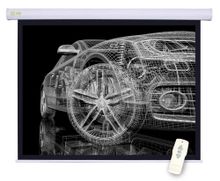 Экран Cactus Motoscreen CS-PSM-150x150, 150х150 см, 1:1, настенно ...