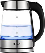 Характеристики Чайник электрический KitFort KT-6118, 2200Вт, прозрачный ...
