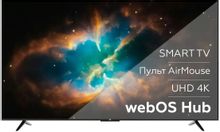 70" Телевизор BQ 70FSU02B, 4K Ultra HD, черный, СМАРТ ТВ, WebOS ...