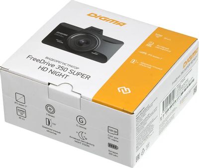 Видеорегистратор Digma FreeDrive 350 Super HD Night, черный – купить в ...