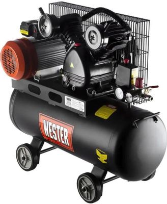 Обзор товара компрессор поршневой Wester WBK2200/100PRO масляный ...