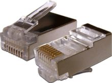 Коннектор Lanmaster (TWT-PL45/S-8P8C-6V) FTP кат.6 RJ45 прозрачный ...
