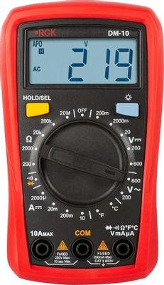Мультиметр цифровой RGK DM-10, ручной [776554] – купить в Ситилинк | 1599004