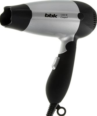 Отзывы на Фен BBK BHD1200, дорожный, 1200Вт, черный и серебристый в ...