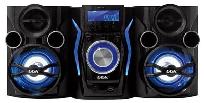 Музыкальный центр BBK AMS110BT, 120Вт, Bluetooth, FM, USB, CD, черный ...