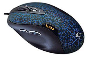 Мышь Logitech G5, игровая, лазерная, проводная, USB, черный и синий ...