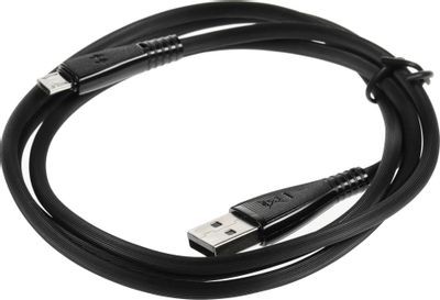 Кабель ITEL M21s(ICD-M21s), micro USB (m) - USB (m), 1м, 2.1A, черный ...
