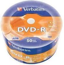Оптический диск DVD-R Verbatim 4.7ГБ 16x, 50шт., 43788, bulk – купить в ...
