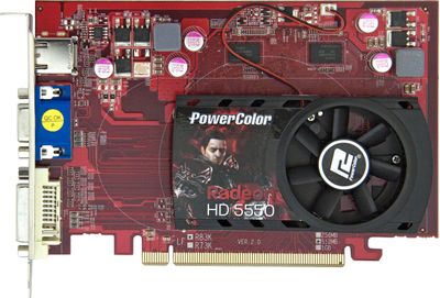 Видеокарта PowerColor AMD Radeon HD 5550 512МБ DDR3, Ret [ax5550 512mk3 ...