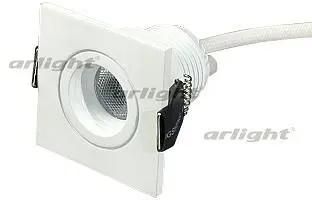 Светильник ARLIGHT Ltm Ltm-S46x46WH 3W, 3Вт, х 1шт, встраиваемый, на стену, белый – купить в ...