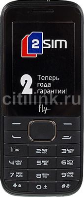 Характеристики Сотовый телефон Fly DS115+, черный (908196) смотреть в ...