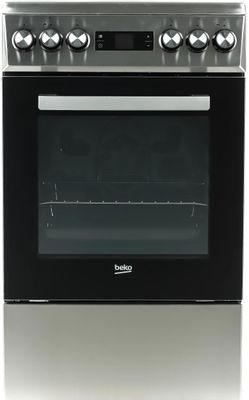 Электрическая плита Beko FSM57300GX, стеклокерамика, нержавеющая сталь ...