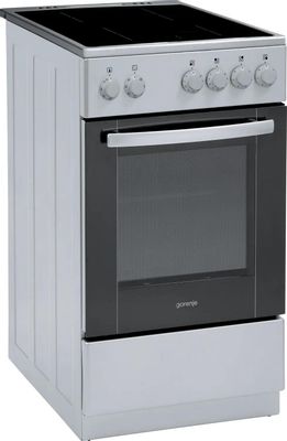 Электрическая плита Gorenje EC56102IX, стеклокерамика, нержавеющая ...