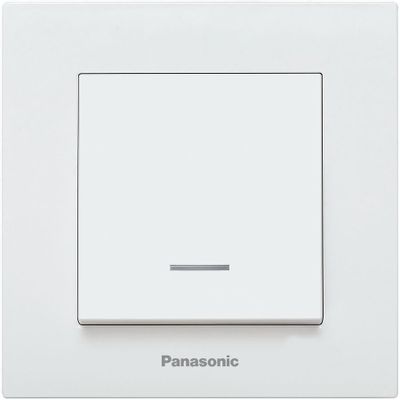 Выключатель Panasonic Karre Plus 1-клавишный, с индикацией, установка ...