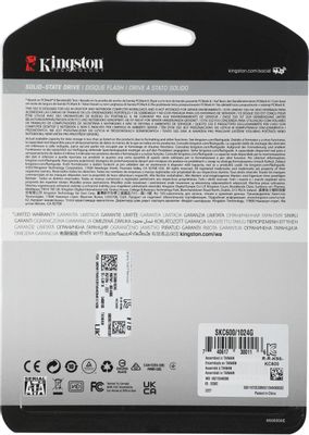 Характеристики SSD накопитель Kingston KC600 SKC600/1024G 1ТБ, 2.5 ...