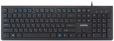 Характеристики Клавиатура SMARTBUY Slim 206, черный [sbk-206us-k ...