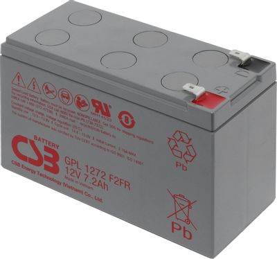 Аккумуляторная батарея CSB GPL1272 F2 FR для ИБП, 12В, 7.2Ач [gpl1272f2 ...