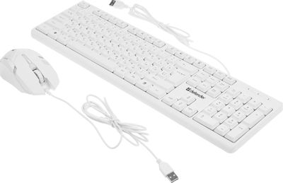 Комплект (клавиатура+мышь) Defender Motion C-977, USB 2.0, проводной ...