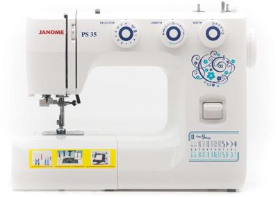 Обзор товара швейная машина Janome PS-35 белый (414220) в интернет ...