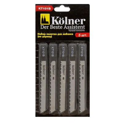Обзор товара набор пилок KOLNER KT 101B, по дереву, 75мм, 2.5 - 2.5 мм, 5шт [кн101б] (1450273) в ...