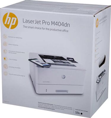 Характеристики Принтер лазерный HP LaserJet Pro M404dn черно-белая ...