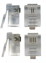 Обзор товара коннектор Lanmaster (TWT-PL12-6P6C/100) кат.3 RJ12 прозрачный (871110) в интернет ...