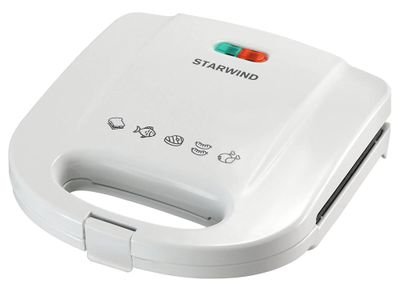 Характеристики Сэндвичница StarWind SSW2111, белый (306698) смотреть в ...