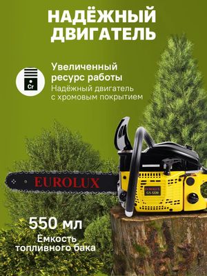 Бензопила EUROLUX GS-5220 [70/6/8] – купить в Ситилинк | 1563466