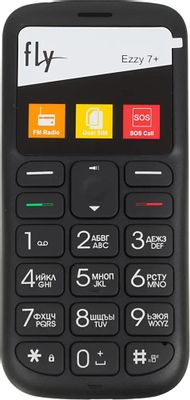 Сотовый телефон Fly Ezzy 7+, черный – купить в Ситилинк | 487233